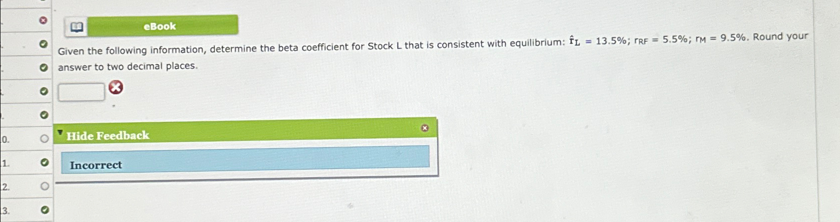 Given the following information, determine the beta | Chegg.com