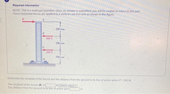 Solved Required information NOTE: This is a mulit-part | Chegg.com