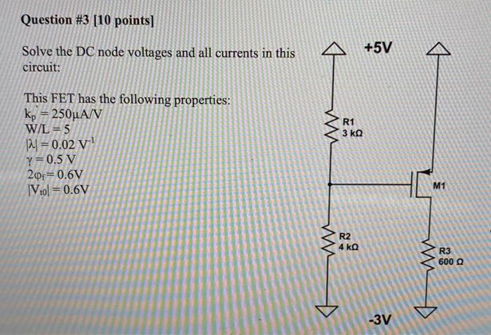 Solved Solve the DC node voltages and all currents in this | Chegg.com