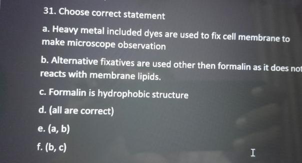 Solved Choose correct statementa. ﻿Heavy metal included dyes | Chegg.com