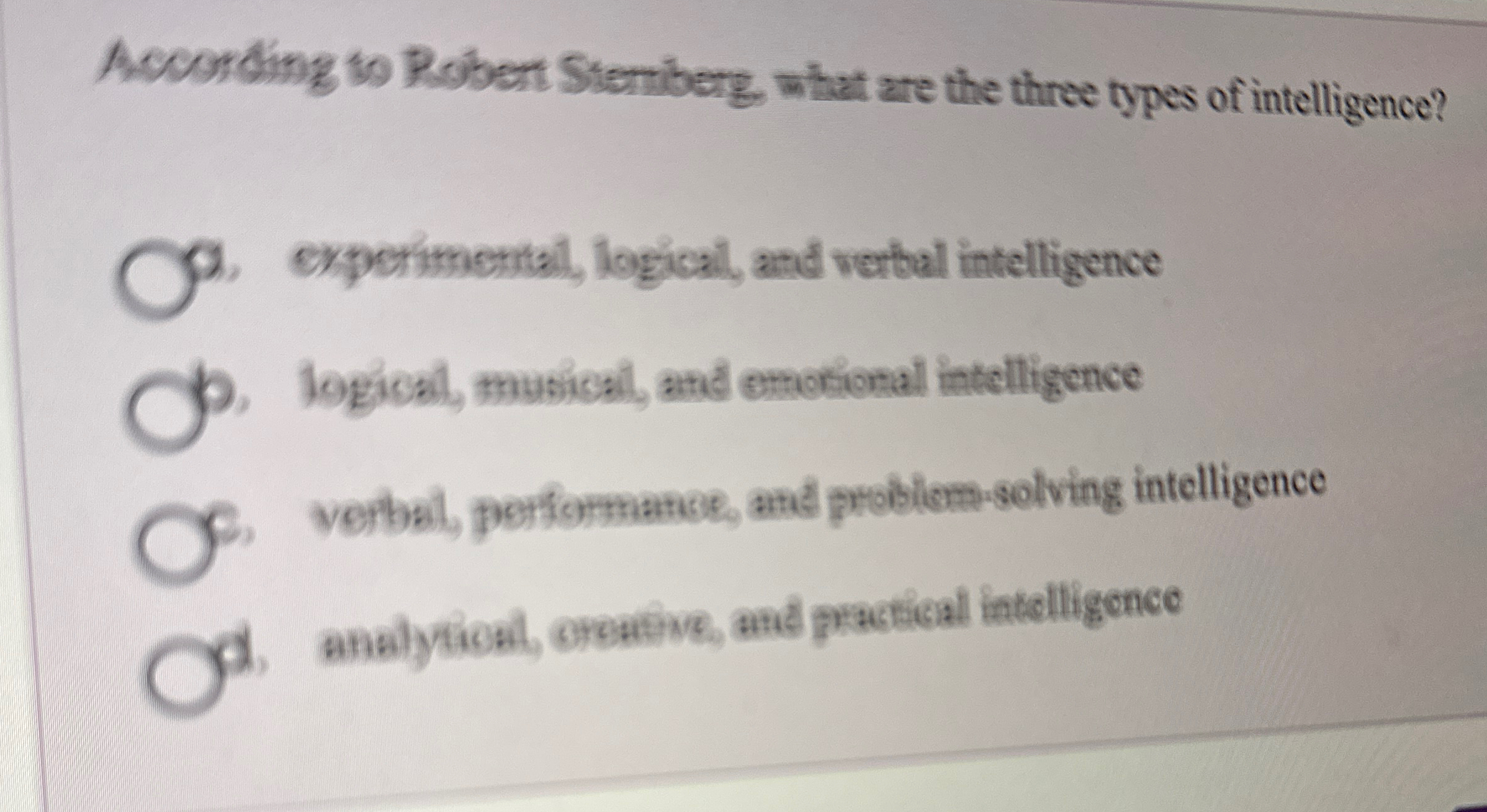 Solved According to Robert Stemberg, what are the three | Chegg.com