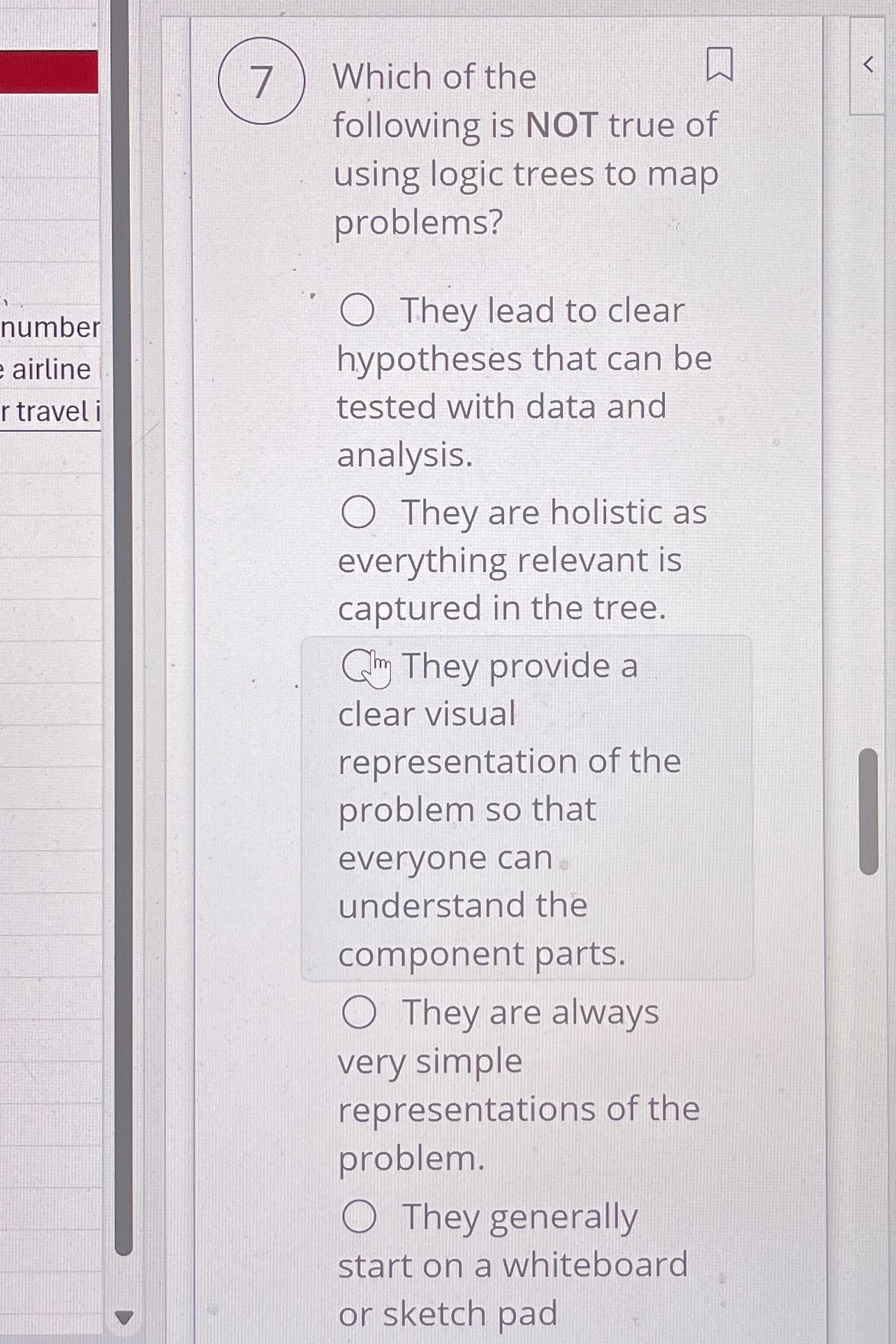 Solved Which of the following is NOT true of using logic | Chegg.com