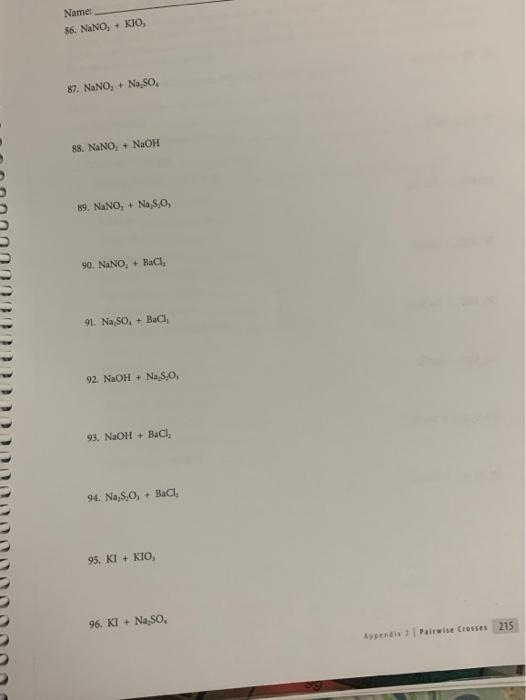 Solved Data and Observations: Identification of Eight | Chegg.com