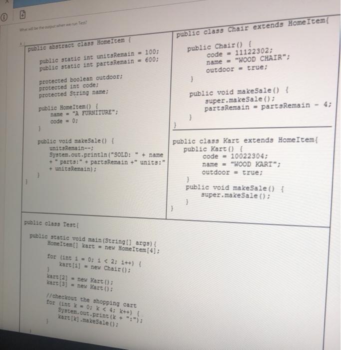 Solved Question 16 What Is The Output Of The Following Java 3840