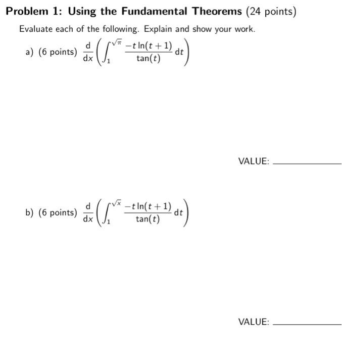 Solved Problem 1: Using the Fundamental Theorems ( 24 | Chegg.com Solved Problem 1: Using the Fundamental Theorems ( 24 | Chegg.com