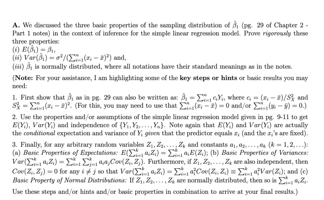 Solved A. ﻿We discussed the three basic properties of the | Chegg.com