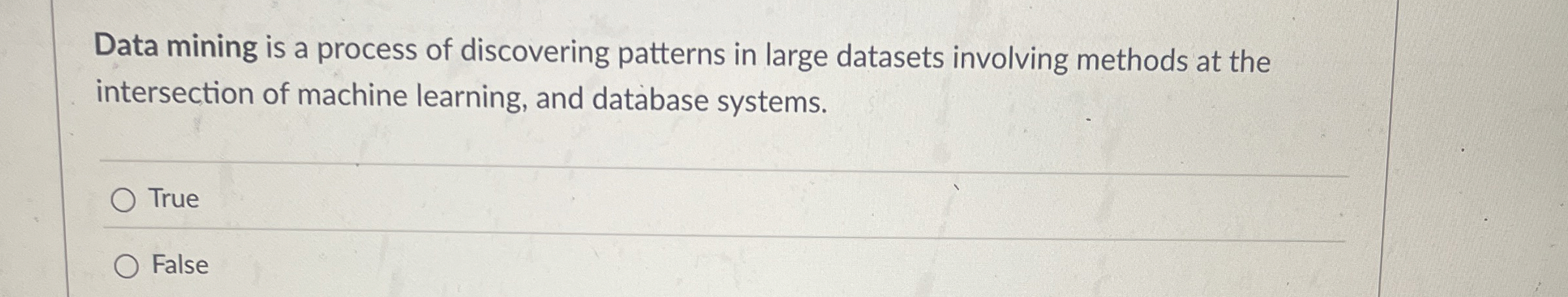 Solved Data mining is a process of discovering patterns in | Chegg.com