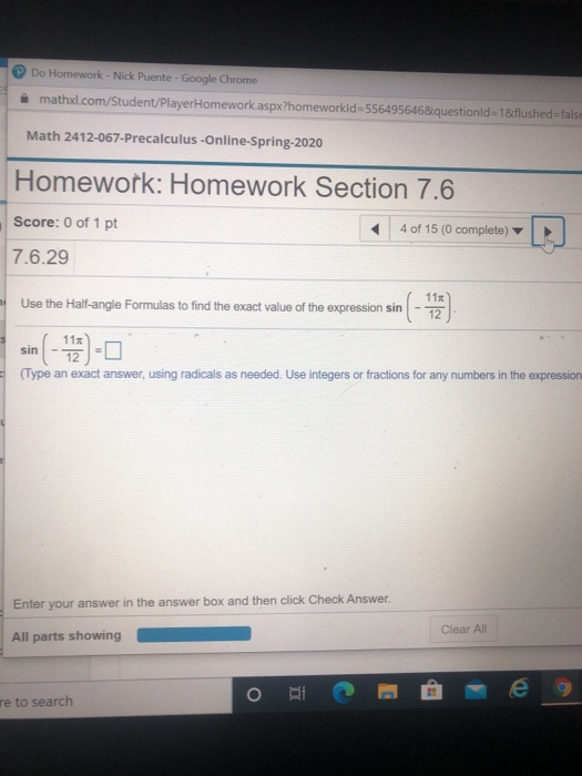 Solved Do Homework - Nick Puente - Google Chrome | Chegg.com