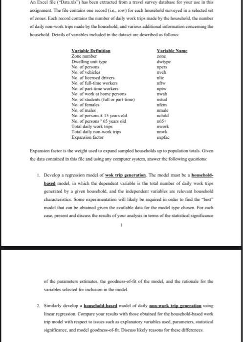 Solved An Exeel File Data Xls Has Been Extracted From A