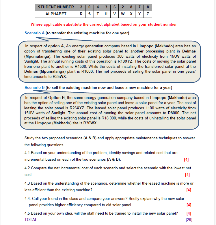 Solved Where applicable substitute the correct alphabet | Chegg.com