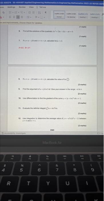 Solved (2 marks) 9. Find the argument of e +j th 3 tf. Gve | Chegg.com