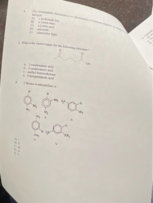 Solved halogen: A) a bydroxide ion. B) a Lewis base, C) a | Chegg.com