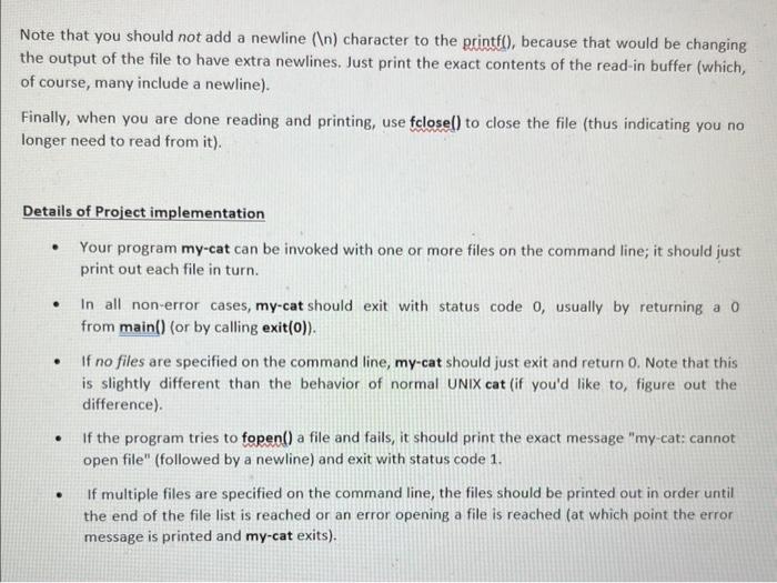 Solved This project can be implemented in any programming | Chegg.com