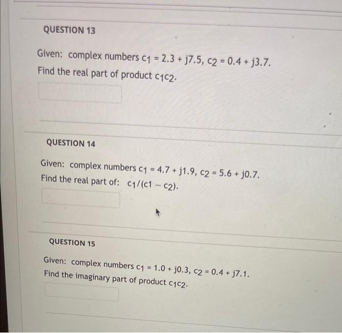 Solved Given: complex number c=−8.3ej1.4, Find the real part | Chegg.com
