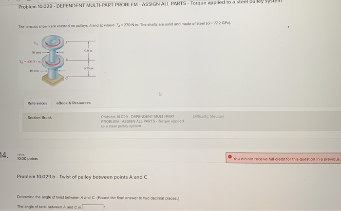 Solved Problem 10.029 - DEPENDENT MULTI-PART PROBLEM - | Chegg.com