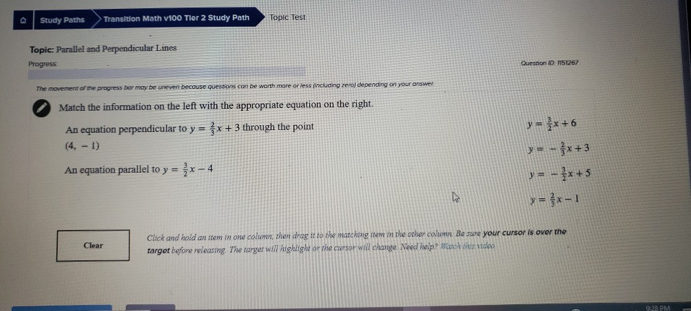 Solved Study Paths Transition Math v100 Tier 2 Study Path | Chegg.com
