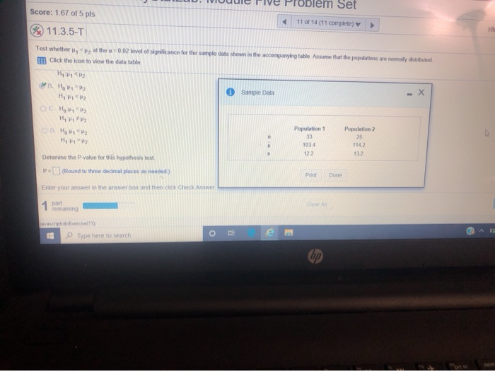 Solved Homework: 5-2 MyStatLab: Module Five Problem Set | Chegg.com