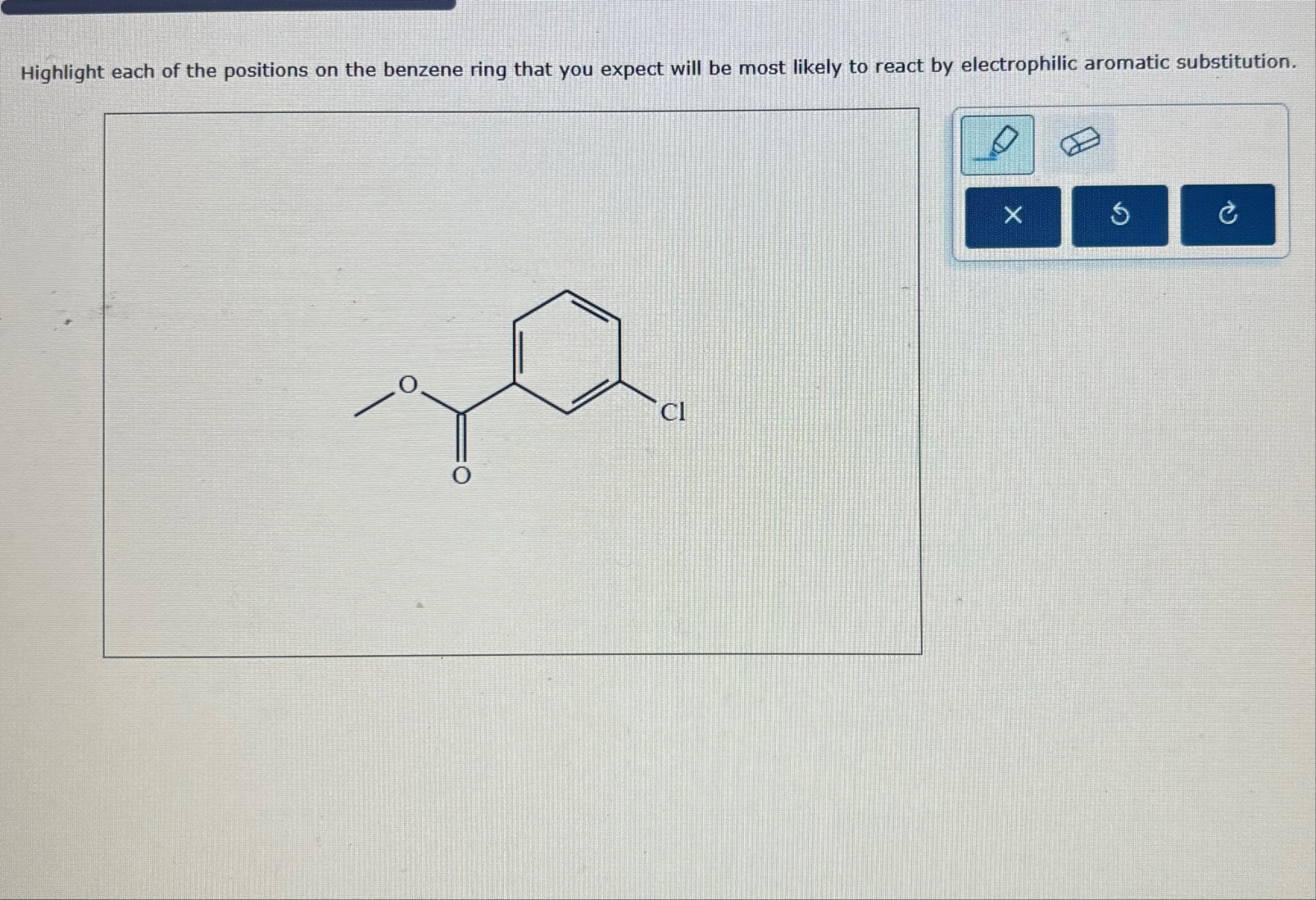 Solved Highlight each of the positions on the benzene ring | Chegg.com