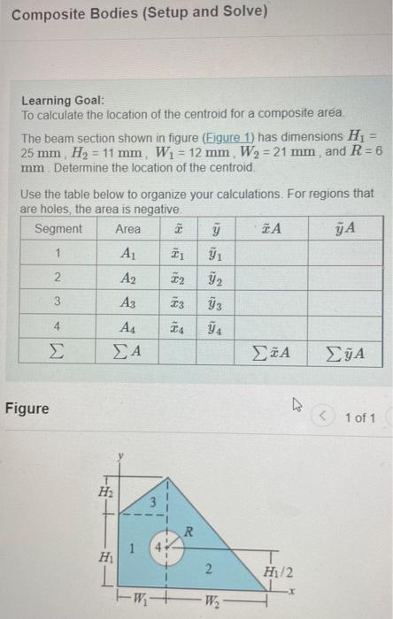 Solved Composite Bodies (Setup and Solve) Learning Goal: To | Chegg.com