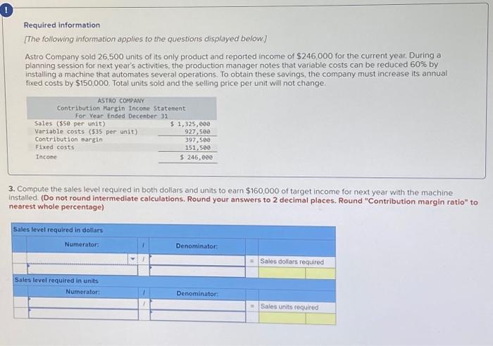 Solved Required information [The following information | Chegg.com