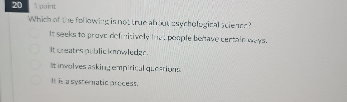 Solved 201 ﻿pointWhich of the following is not true about | Chegg.com