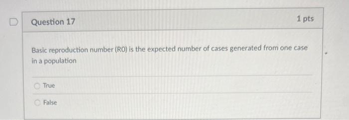 Solved Basic reproduction number (R0) is the expected number | Chegg.com