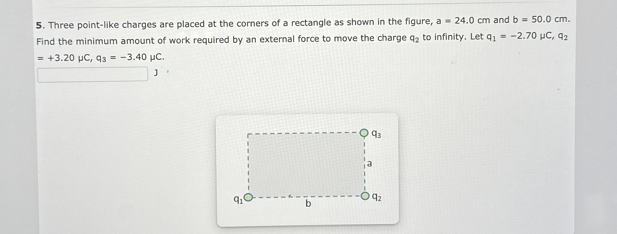 Solved Three point-like charges are placed at the corners of | Chegg.com