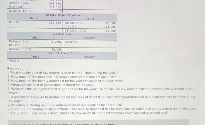 Solved Problem 3-11 (Algo) T-Account Analysis of Cost Flows | Chegg.com