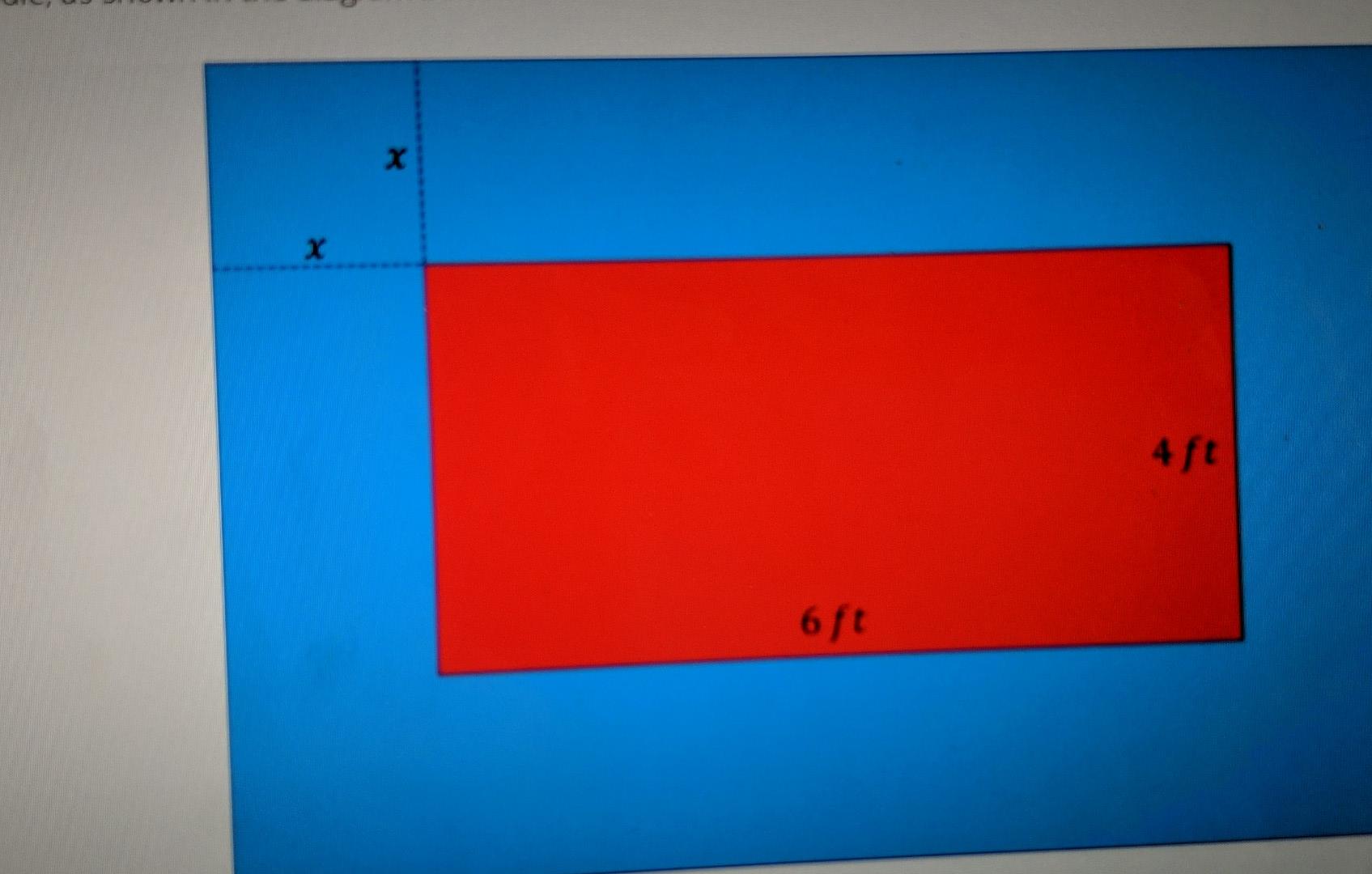 x X 6 ft 4 ft x X 6 ft 4 ft Part 1: Find the total | Chegg.com