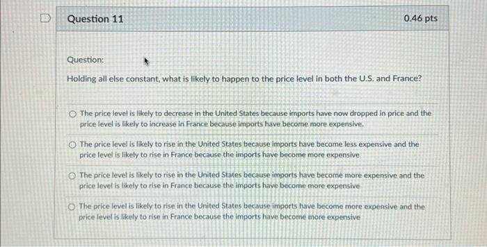 Solved Holding all else constant, what is likely to happen | Chegg.com