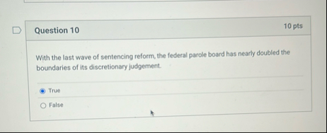 Solved Question 1010 ﻿ptsWith the last wave of sentencing | Chegg.com