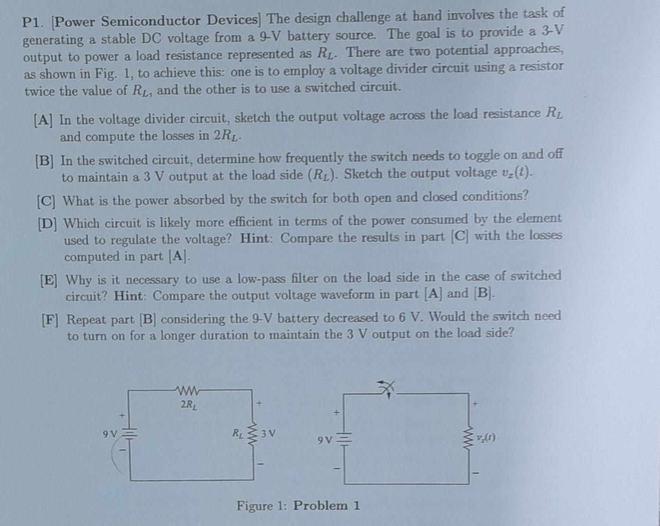 Solved P1. [Power Semiconductor Devices] The design | Chegg.com