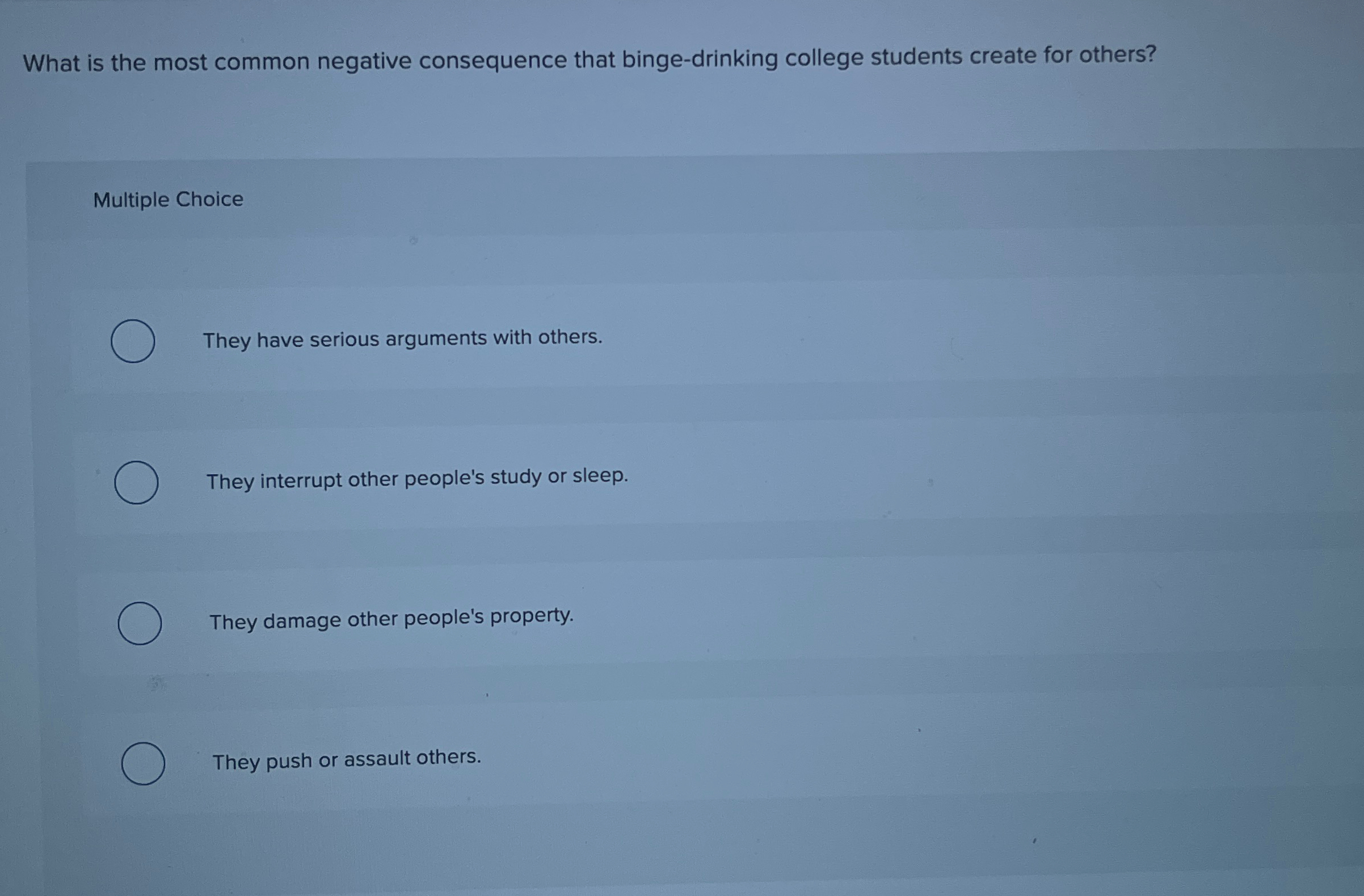 Solved What is the most common negative consequence that | Chegg.com