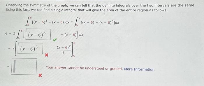 Solved Observing the symmetry of the graph, we can tell that | Chegg.com