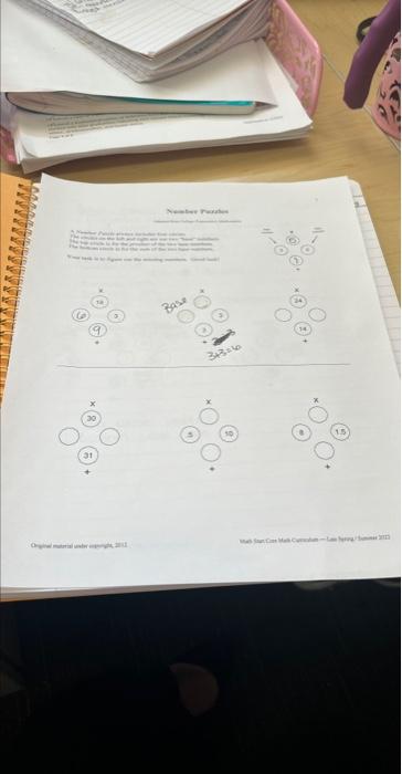 Solved im trouble figuring out how to find the missing | Chegg.com