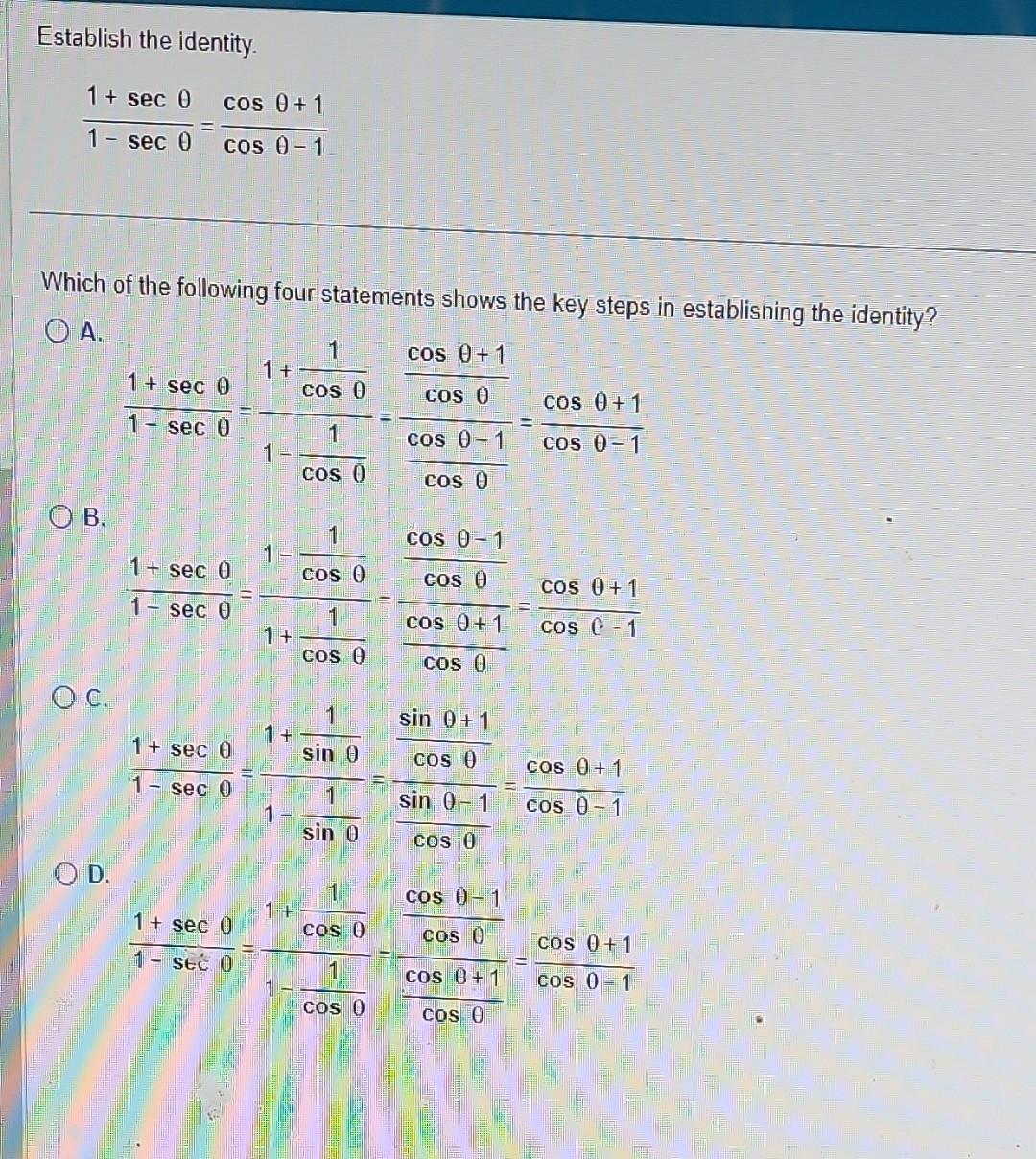 Solved Use identities to simplify the expression. 1+tan2x1 | Chegg.com