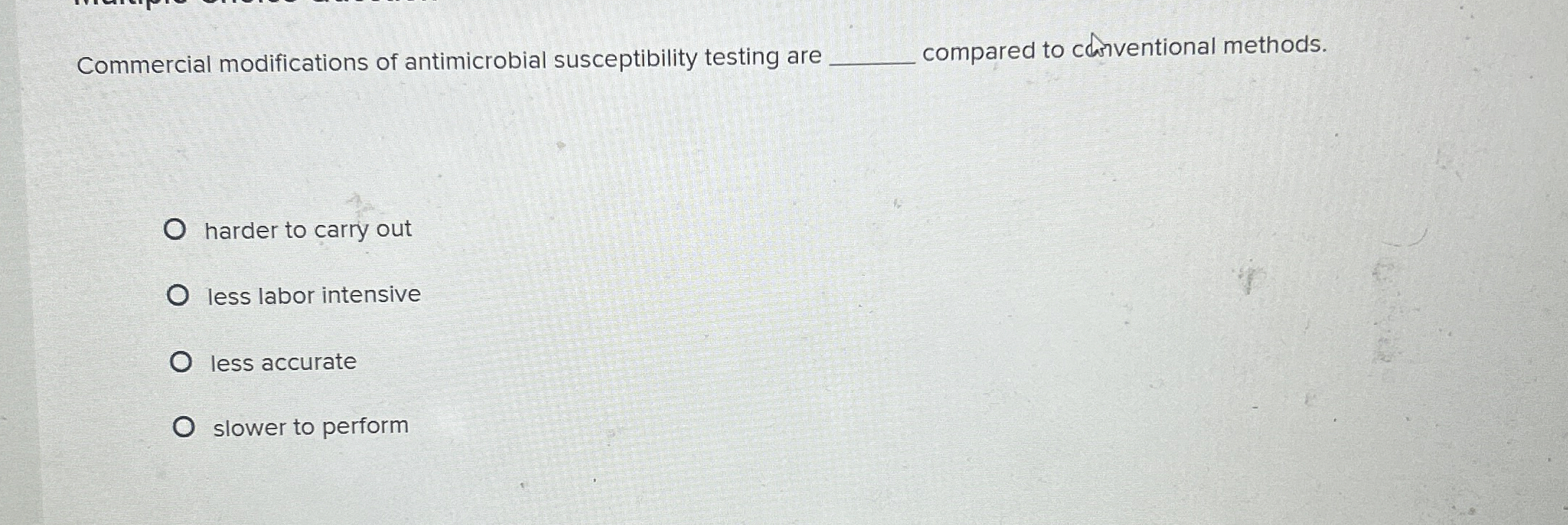 Solved Commercial modifications of antimicrobial | Chegg.com