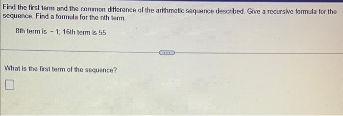 Solved Find the 50th term of the arithmetic sequence | Chegg.com