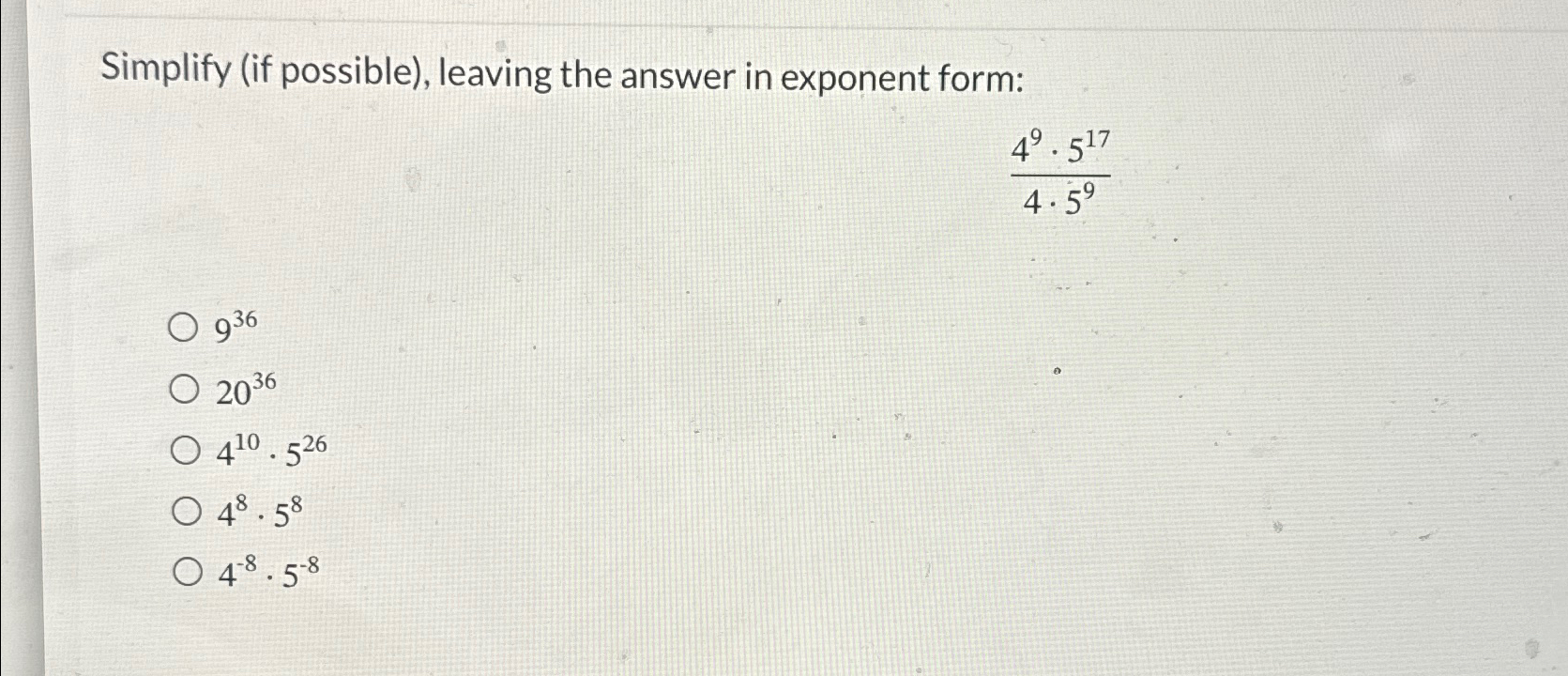 Solved Simplify (if possible), ﻿leaving the answer in | Chegg.com