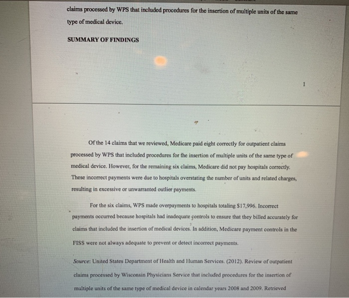 Solved As an executive for the Wisconsin Physicians Service | Chegg.com