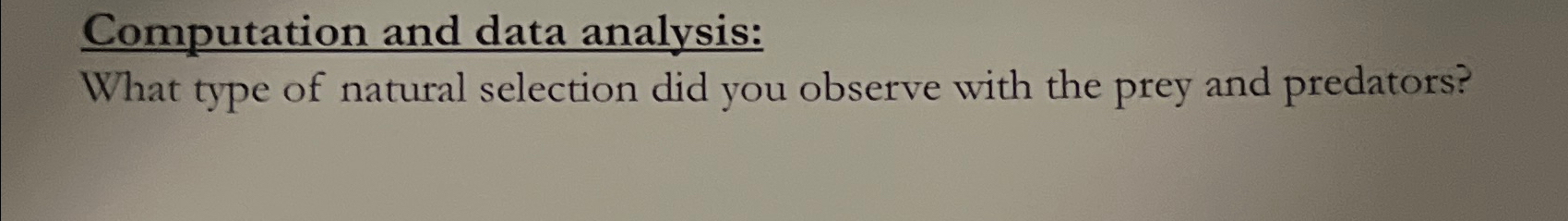 Solved Computation and data analysis:What type of natural | Chegg.com