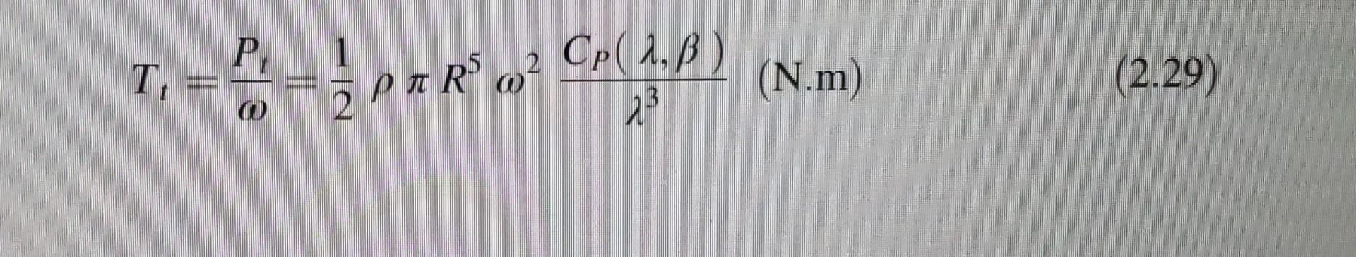 Solved Fig. 2.8 Wind turbine power and torque | Chegg.com