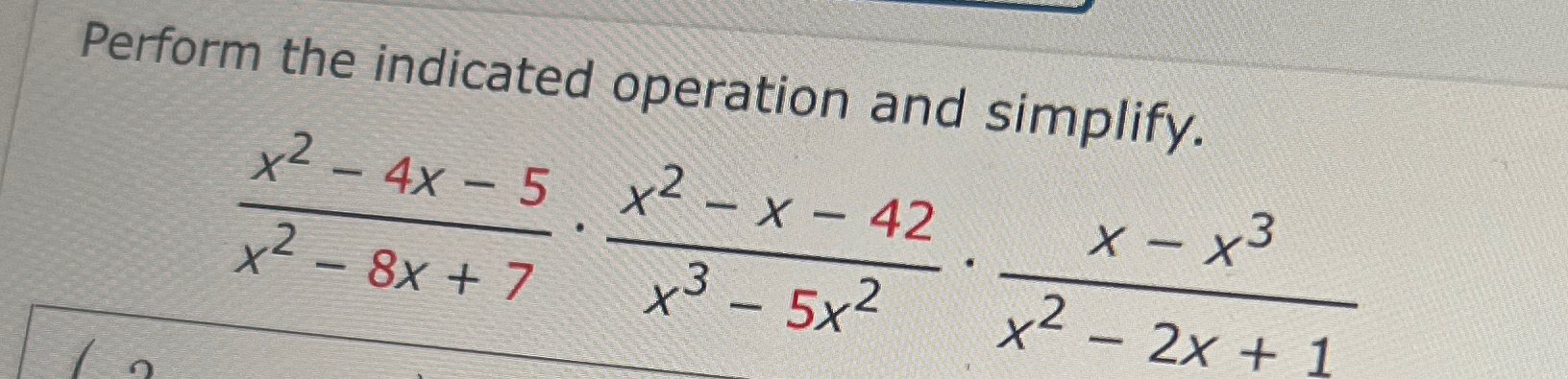 Solved Perform the indicated operation and | Chegg.com