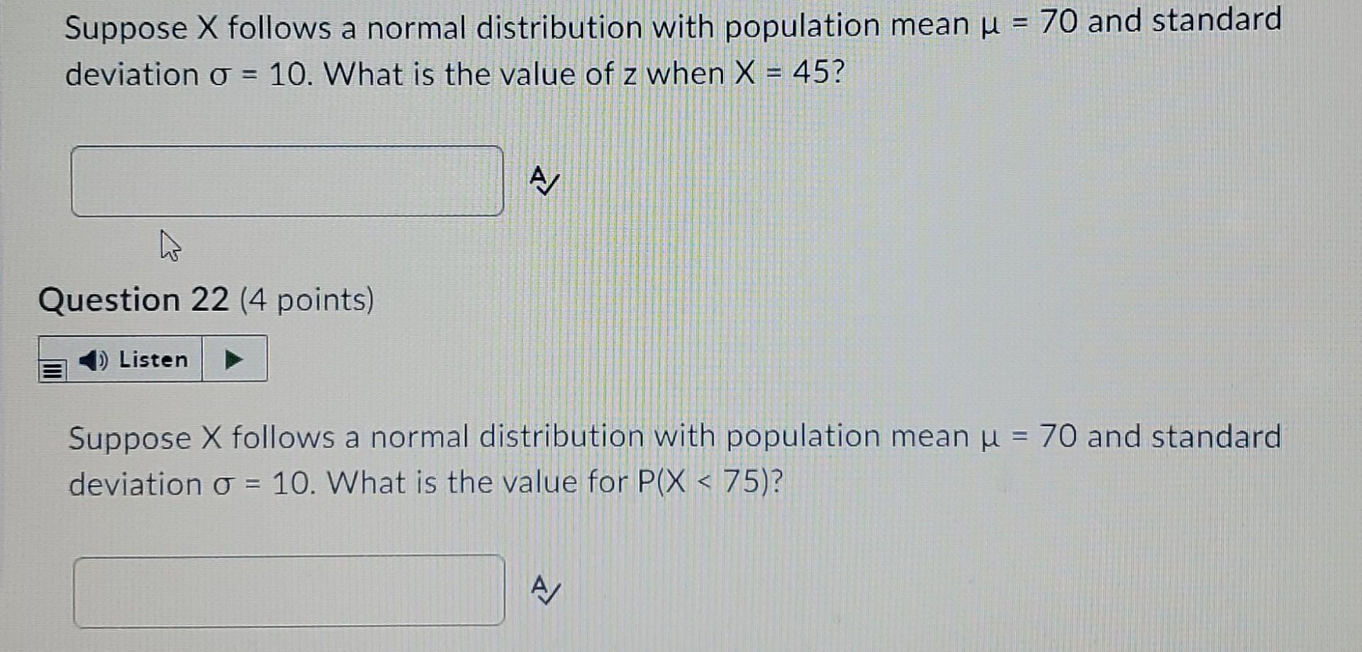 Solved Suppose X follows a normal distribution with | Chegg.com