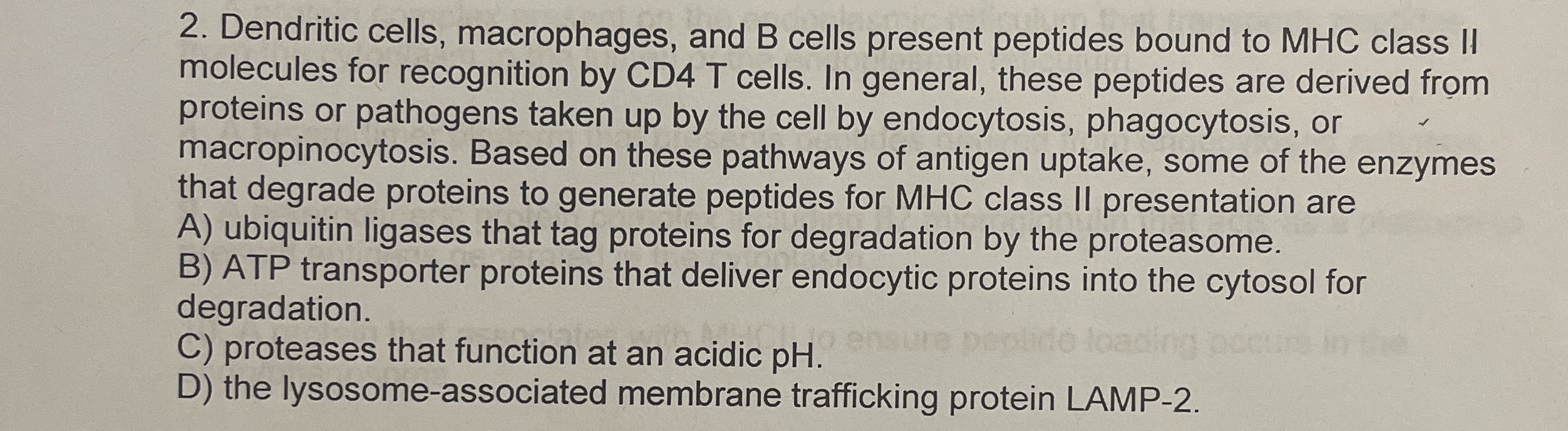 Solved by an EXPERT Dendritic cells, macrophages, and B cells present | Chegg.com