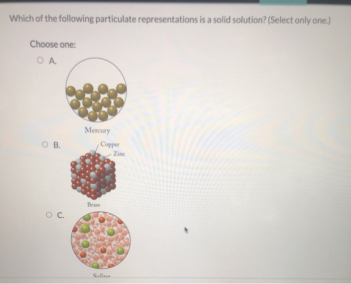 Solved Which of the following particulate representations is | Chegg.com