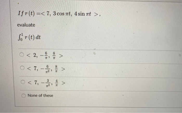 Solved Ifr(t) = , evaluate So r(t) | Chegg.com