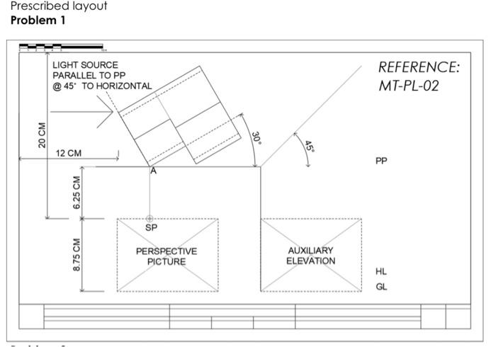 TWO POINT PERSPECTIVE AND PLOTTING SHADES | Chegg.com