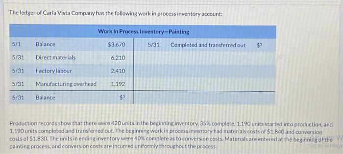 Solved The ledger of Carla Vista Company has the following | Chegg.com