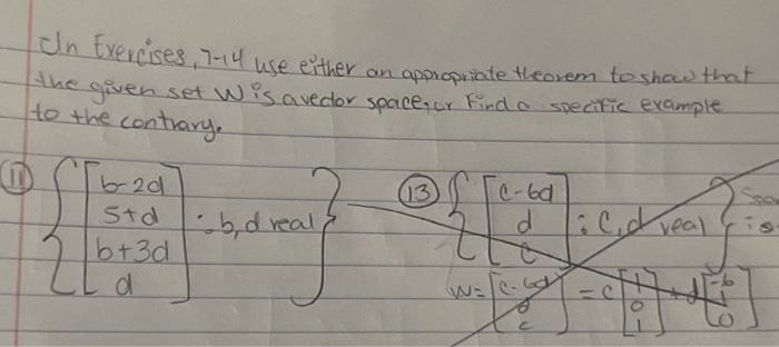 Solved In Exercises, 7-14 use either an appropriate theorem | Chegg.com